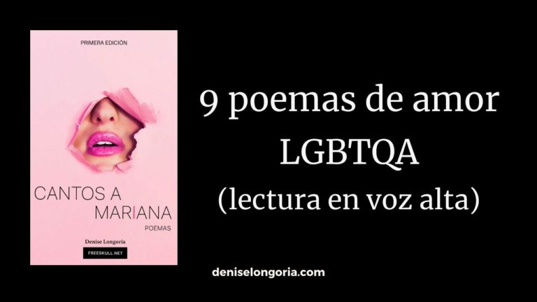 9 poemas de amor lgbtq (lectura en voz alta de Cantos a Mariana)